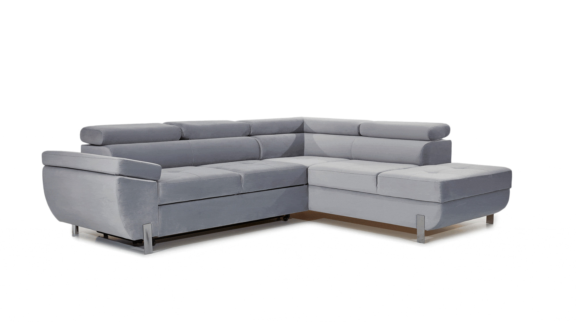 Rohová sedacia súprava s nastaviteľnými opierkami hlavy Annabelle ...