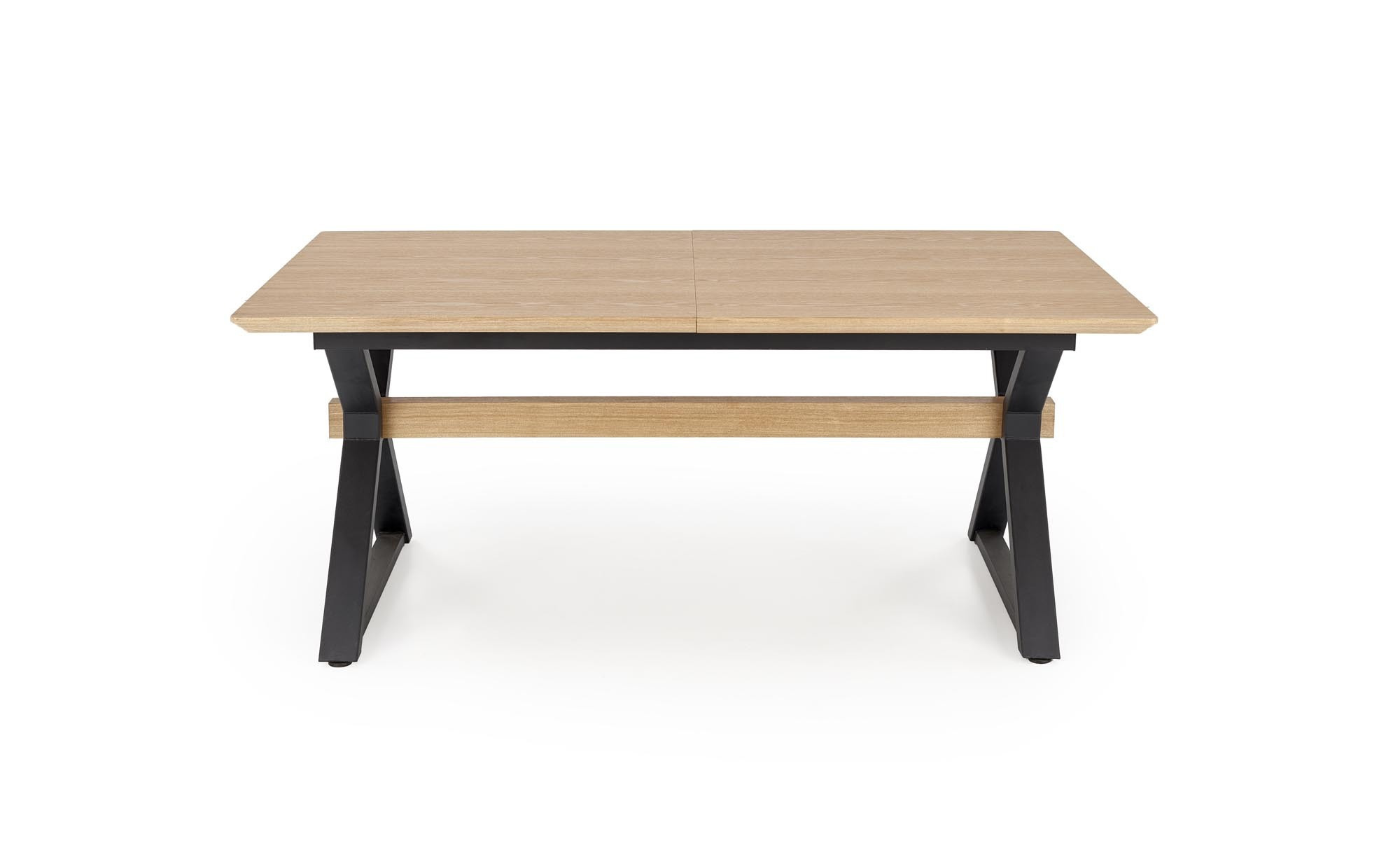 Jedálenský stôl HENRY, prírodná/čierna - Nábytok Pegas