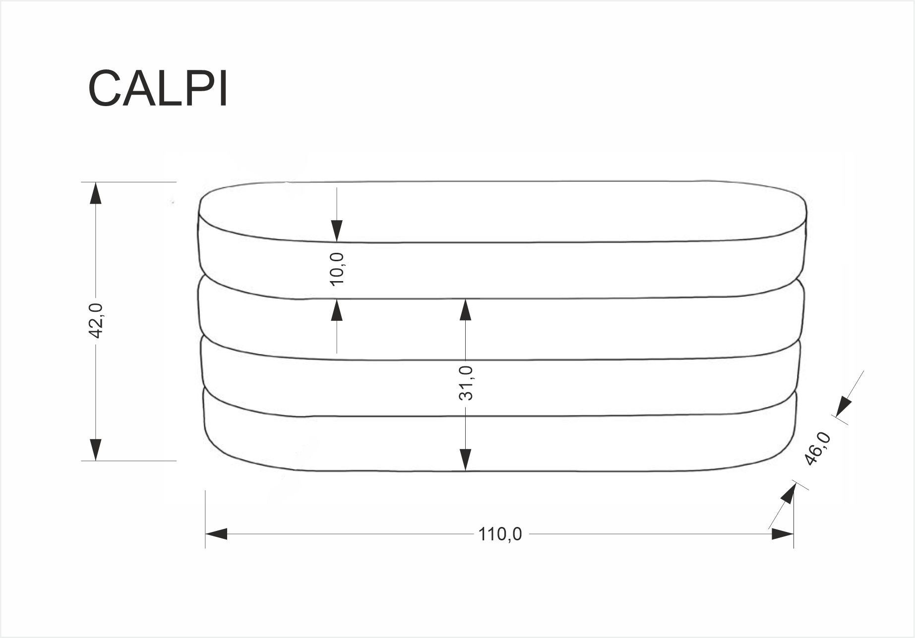 Taburet CALPI s úložným priestorom, sivý zamat - Nábytok Pegas