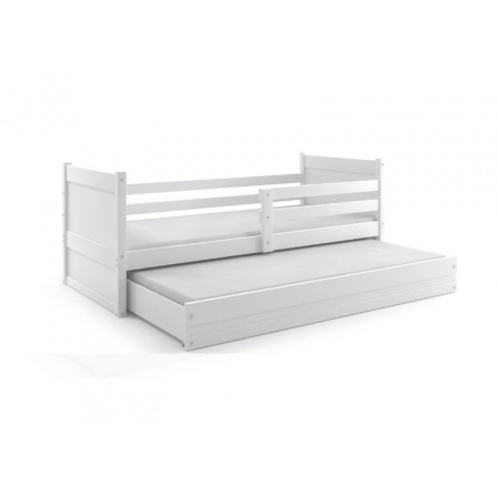 Posteľ z masívneho dreva pre 2 deti RICO 2 - biela/biela - Nábytok Pegas